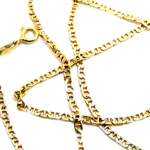 Correntes de ouro amarelo 18k - Elos achatados - Masculina - 50 cm Ouro ... Correntes de ouro amarelo 18k - Elos achatados - Masculina - 50 cm Ouro ...